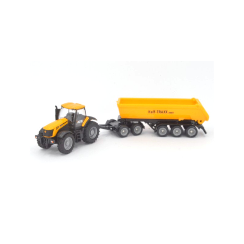 Siku 1858-000-02 JCB 8250 tractor with dolly and tipper trailer